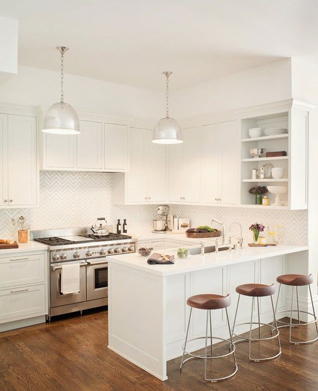 20+ Elegant Small White Kitchen Design Ideas