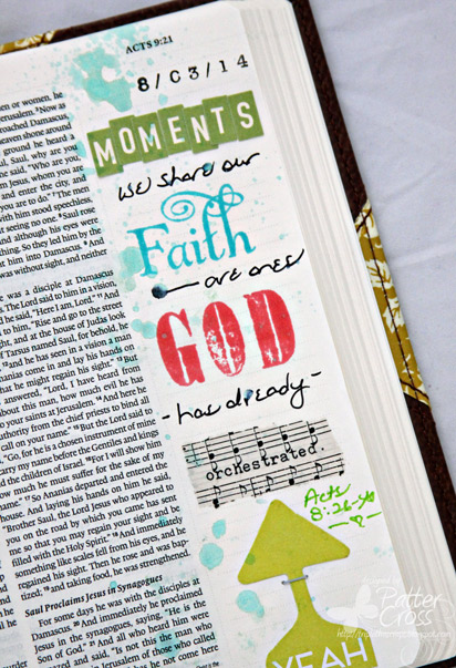 Triple the Scraps: Journaling {Bible} My First Entry