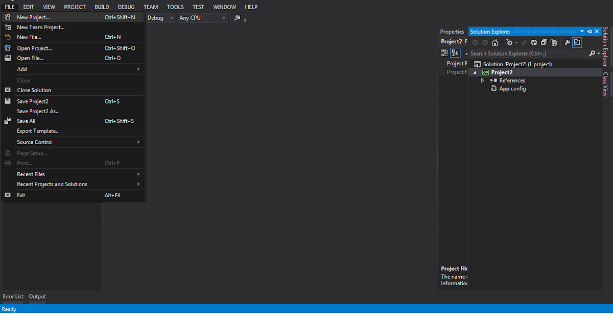 Cara Membuat Project Baru Menggunakan Visual Studio 2012 - Tutor-Mentor