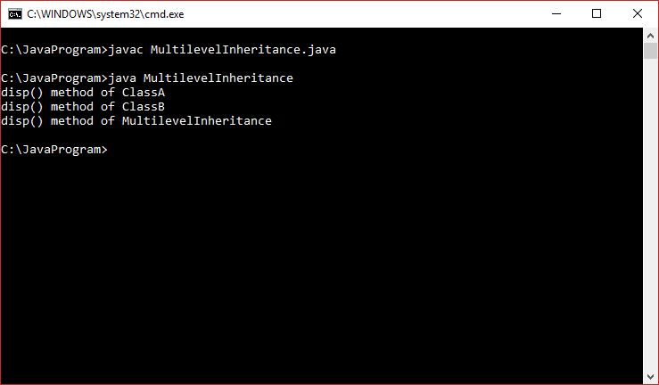 Java-15: Write a program in Java to demonstrate single inheritance ...