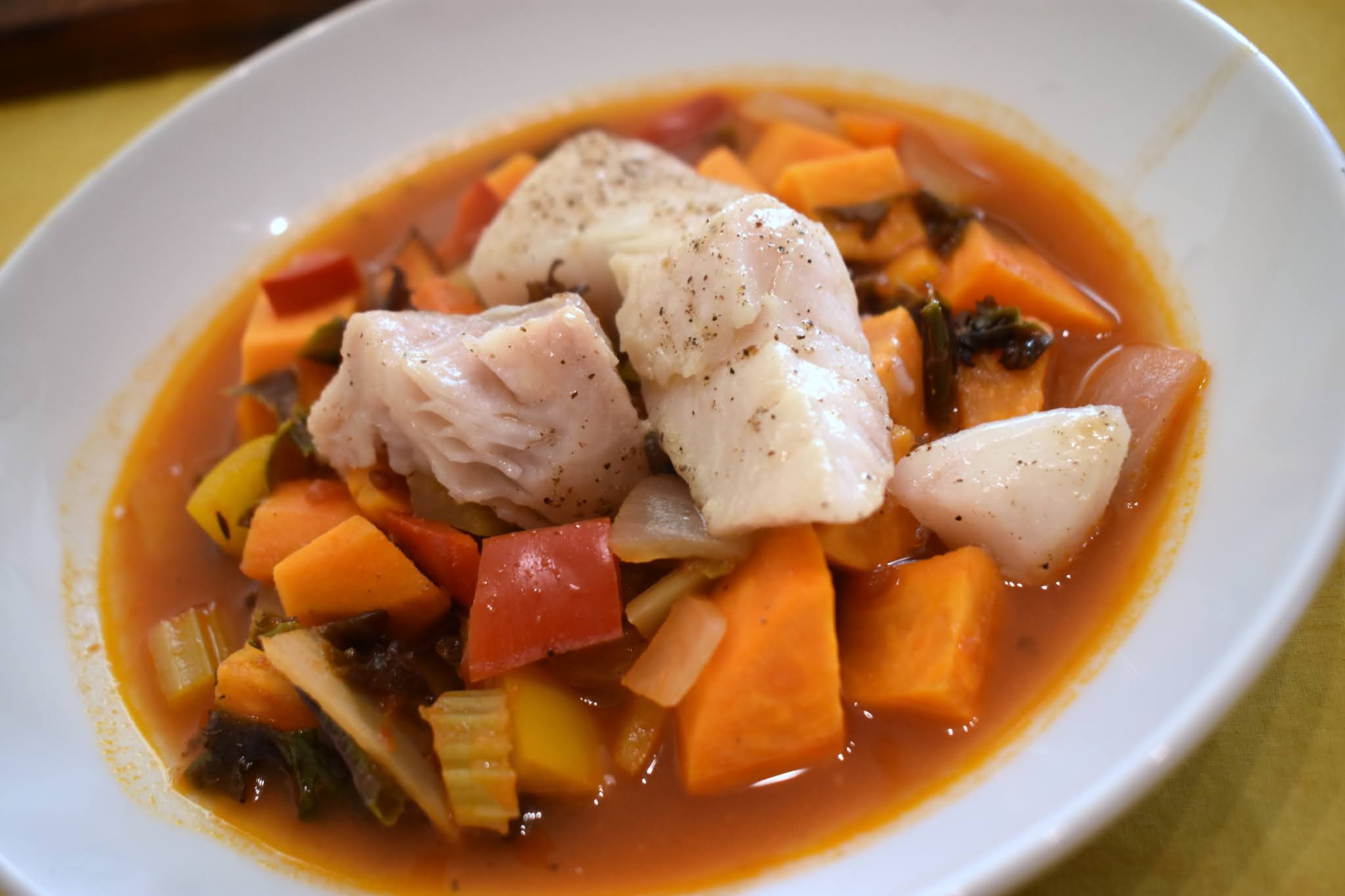 Caldo de Peixe (Cape Verdean Fish Stew) #FishFridayFoodies