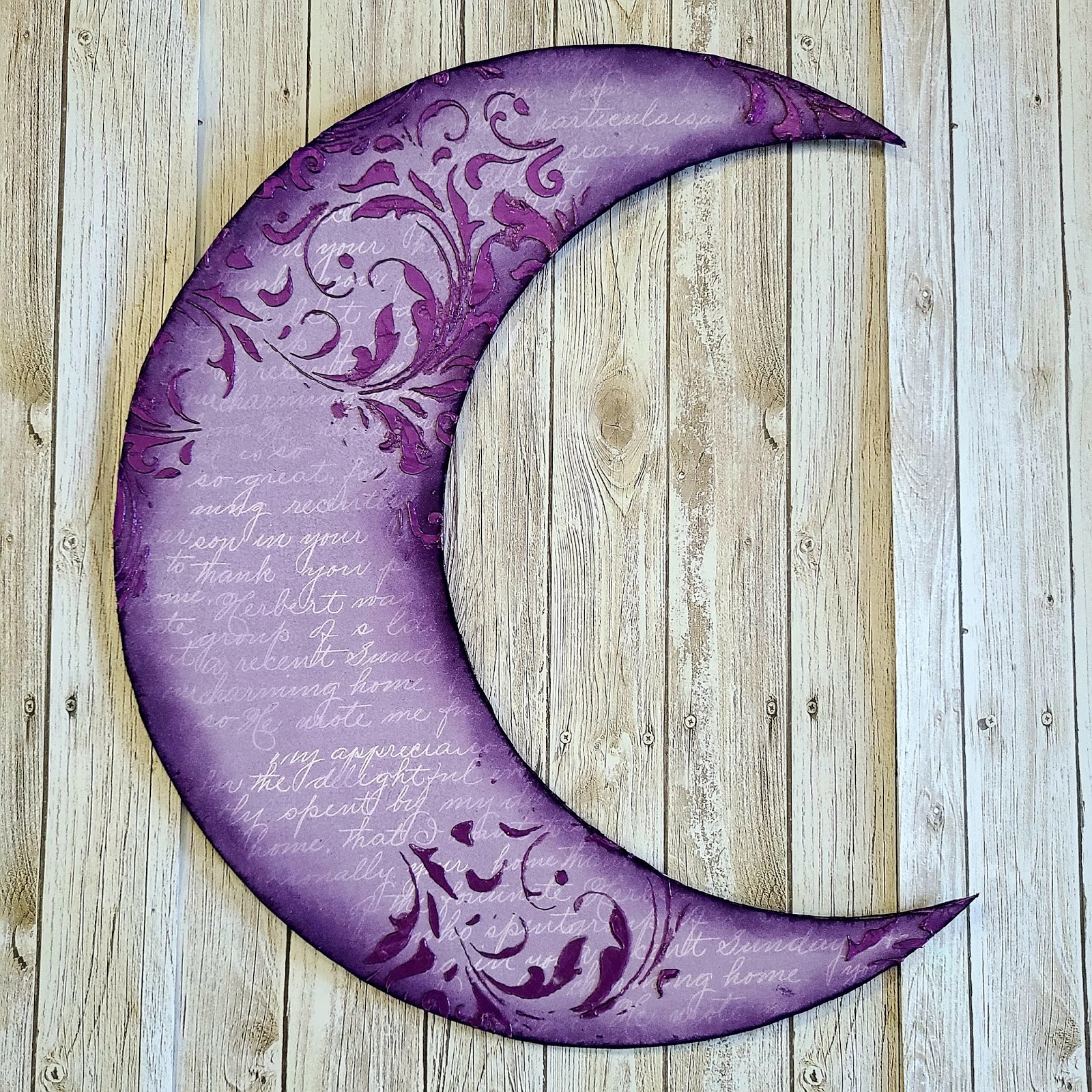 Mixed Media & Paper crafts Challenge blog: Crescent Moon Layout