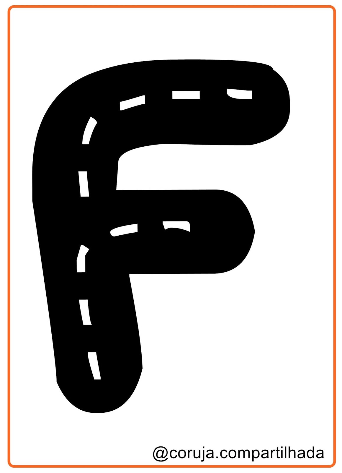 Alfabeto pista de corrida