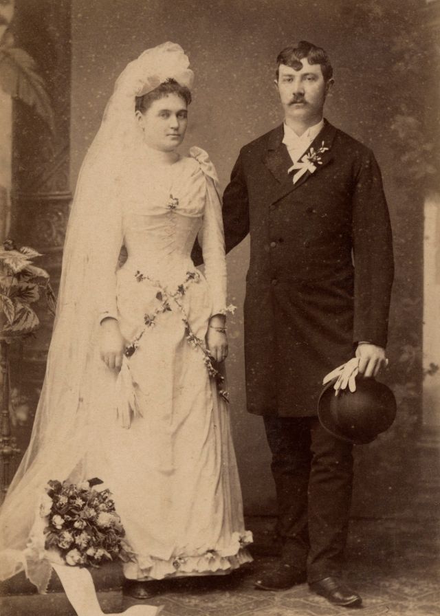 40 Beautiful Photos of Victorian Couples on Their Wedding Days ...
