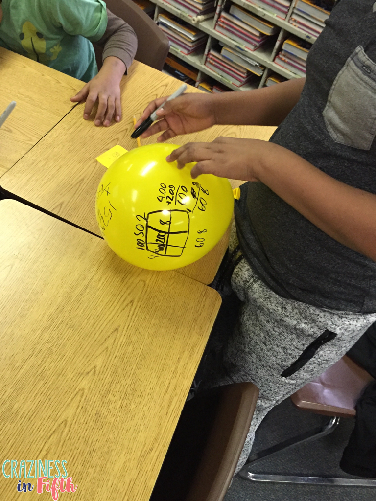 Craziness in Fifth: Problem Solving with Balloons