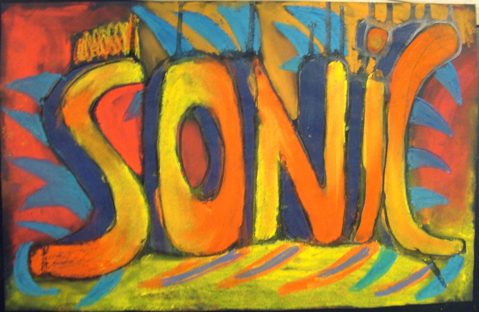 Art Every Way: Pastel Graffiti Drawing