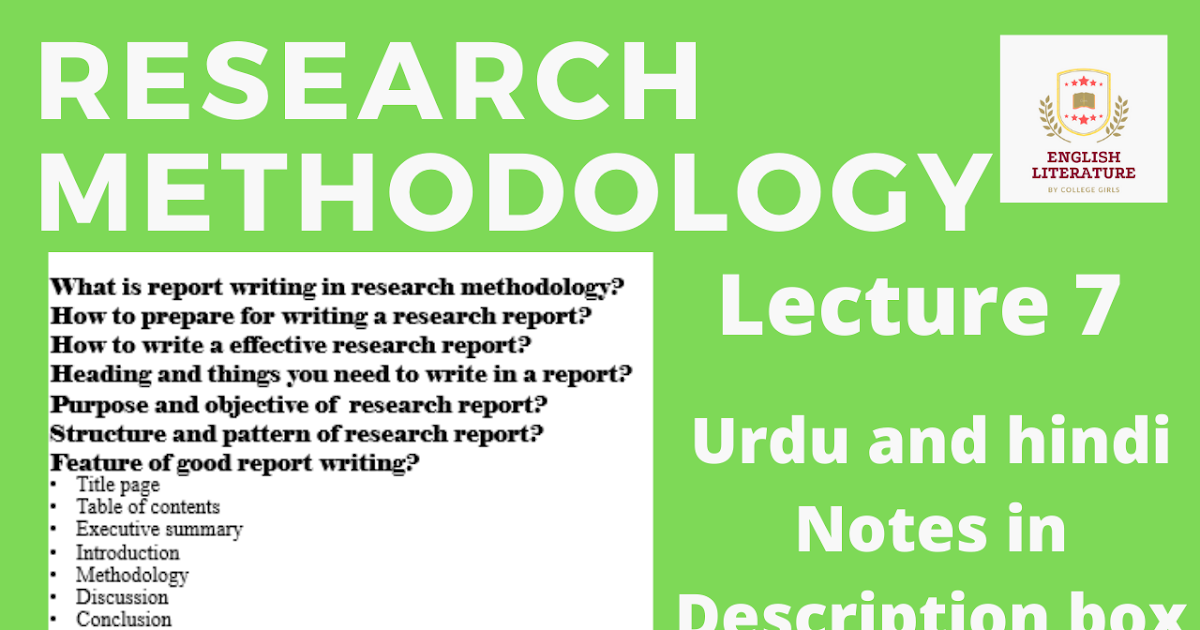Report Writing In Research Methodology And Its Aspects Explained In report-writing-in-research-methodology-and-its-aspects-explained-in