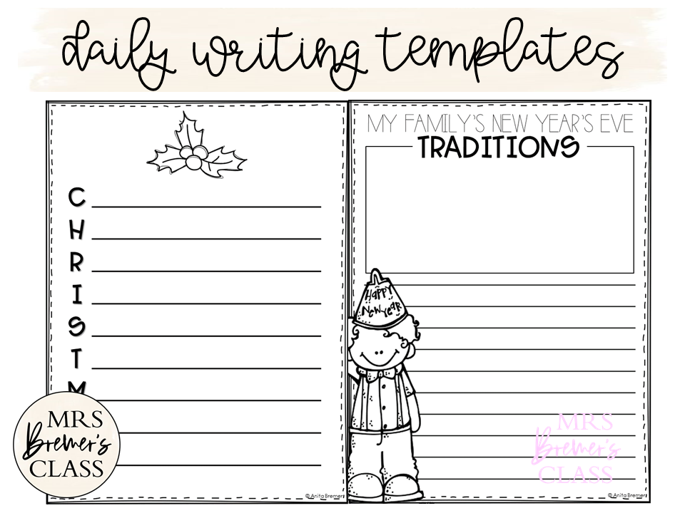 No Prep Daily Journal Writing Prompts | Mrs. Bremer's Class