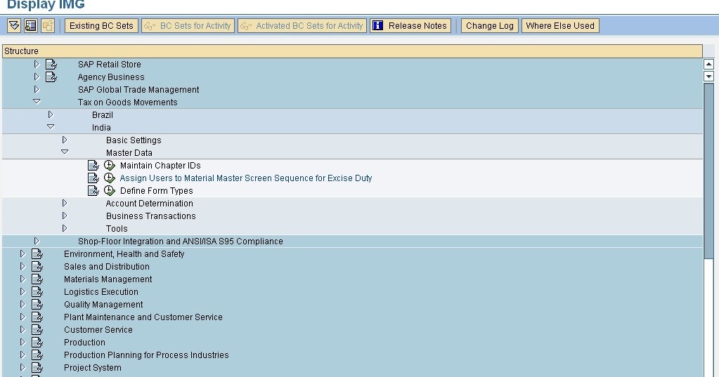 SAP CIN : HOW ASSIGN USERS TO MATERIAL MASTER SCREEN SEQUENCE FOR ...