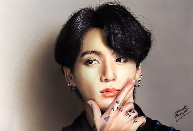 Drawing Jungkook BTS - Marcello Barenghi