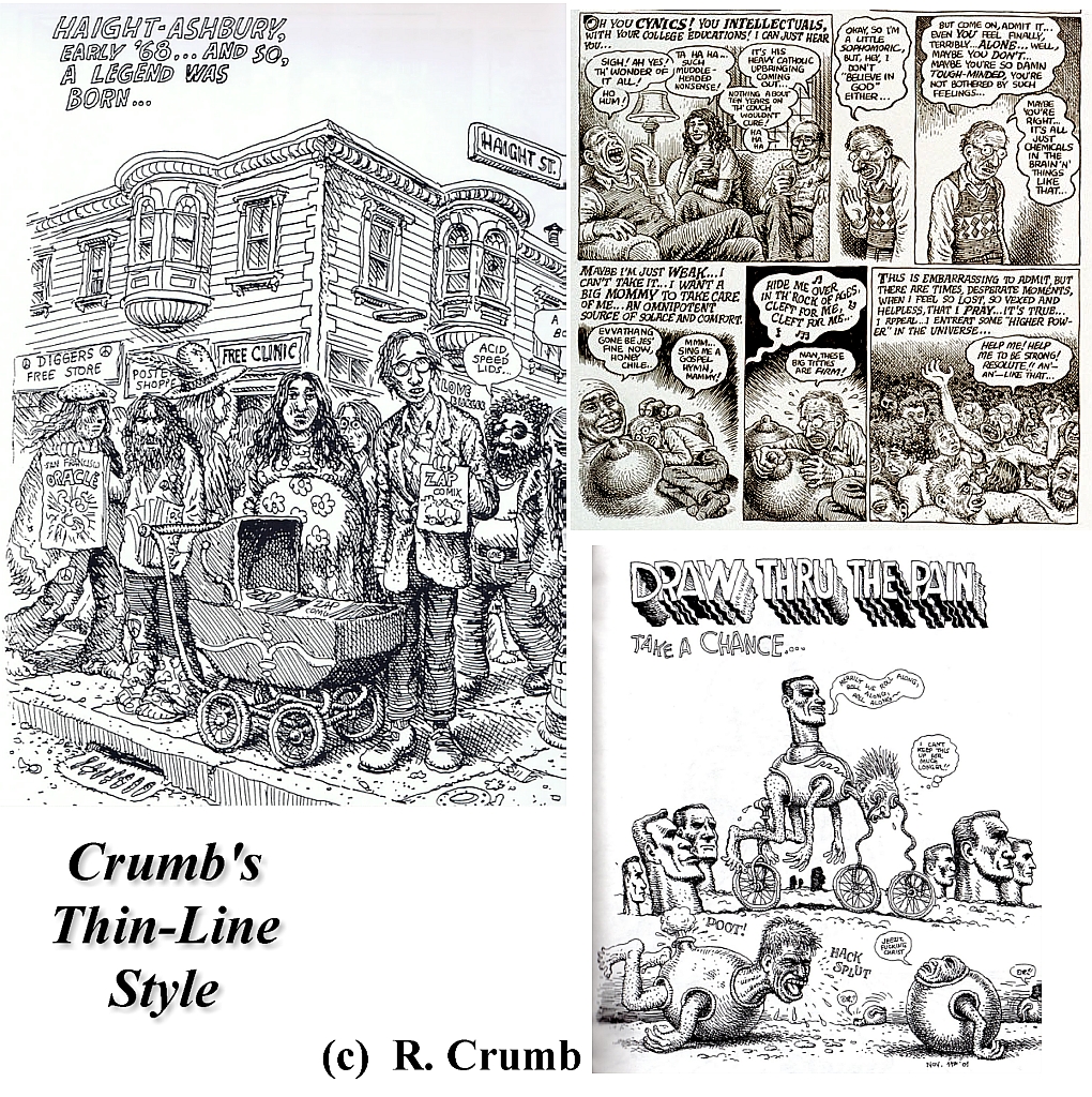 Crumb Compendium: 70. Robert Crumb Drawing Styles