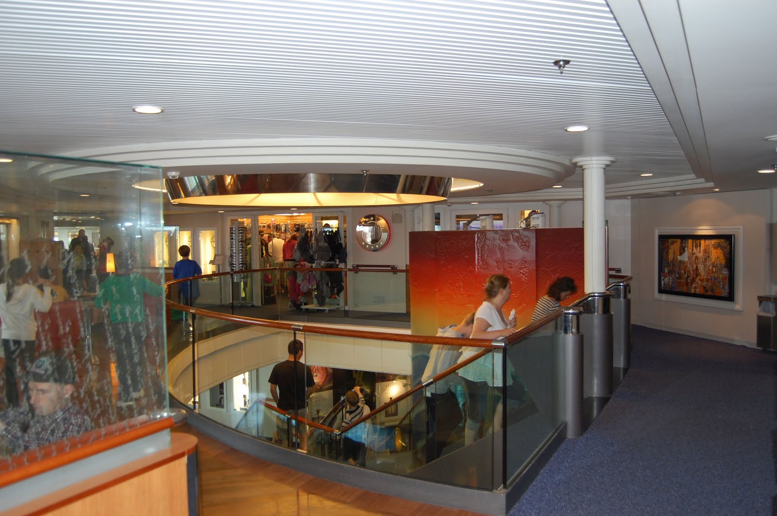 BRITTANY FERRIES: inside cruise ferry "MONT ST MICHEL"