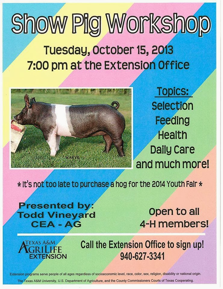 Texas A&M Agrilife Extension - Wise County: September 2013