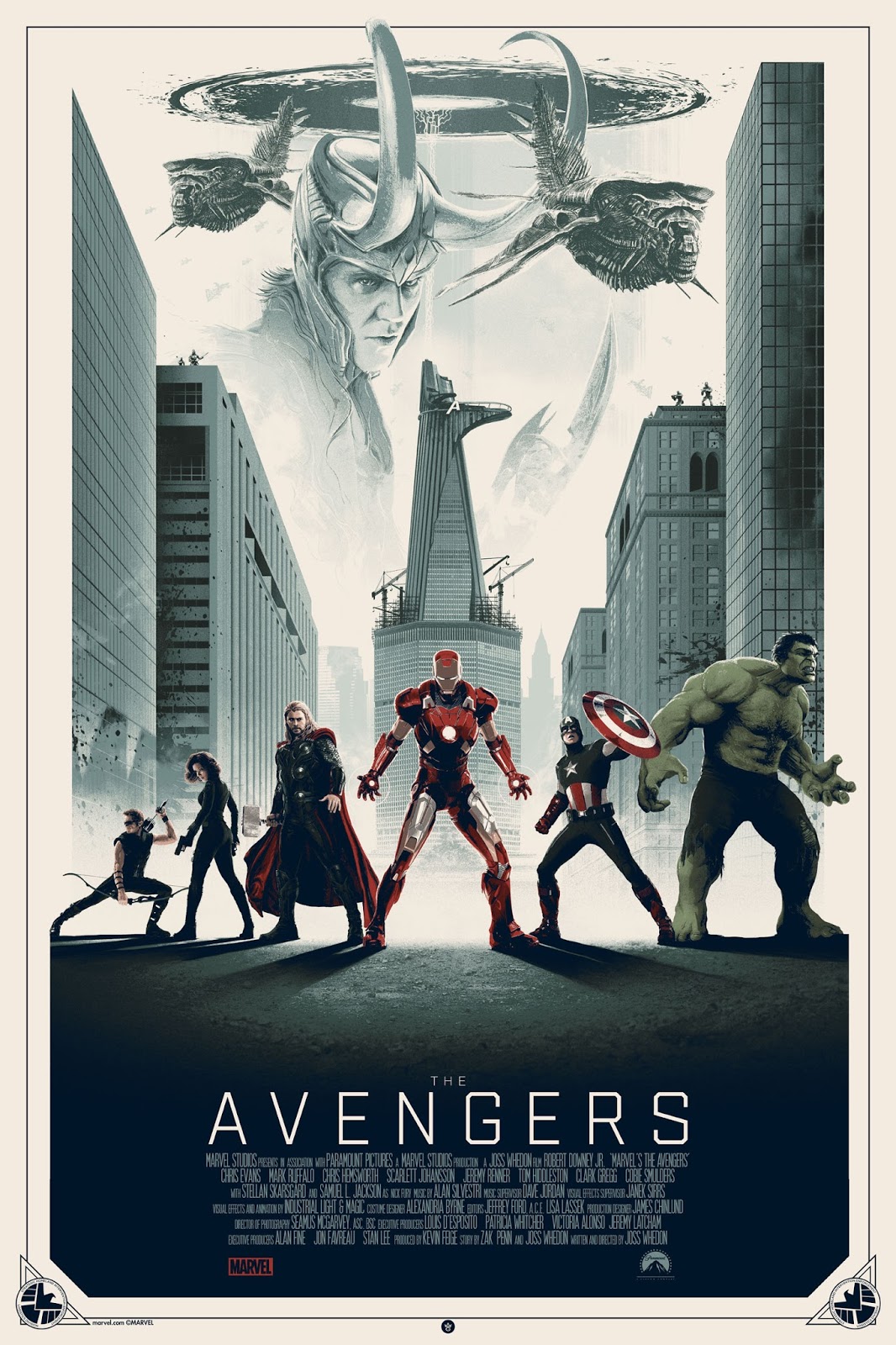 INSIDE THE ROCK POSTER FRAME BLOG: Matt Ferguson The Avengers Movie Poster Release From Grey ...
