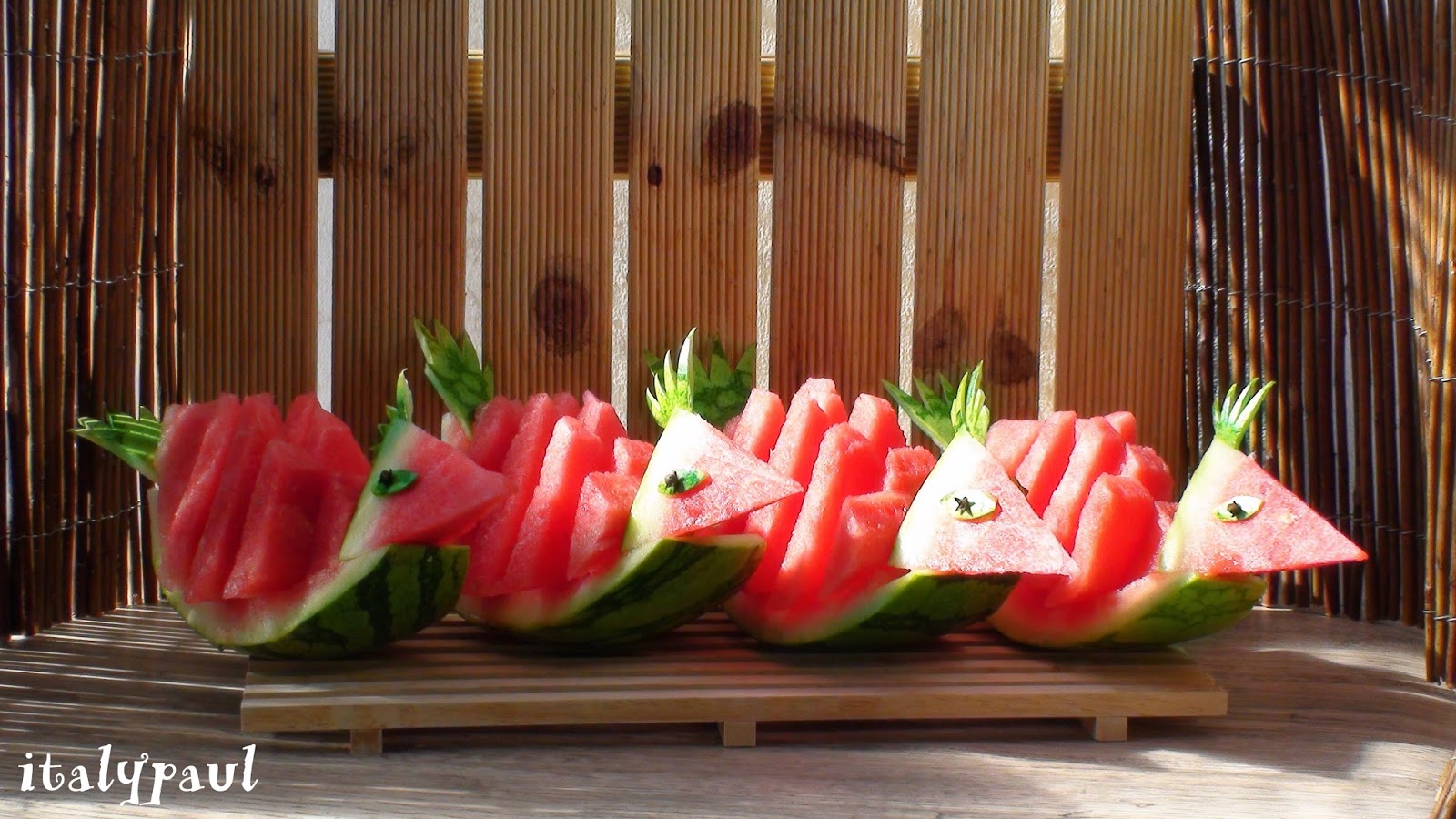 Josephine's Recipes: How To Make Watermelon Birds | Watermelon Art ...