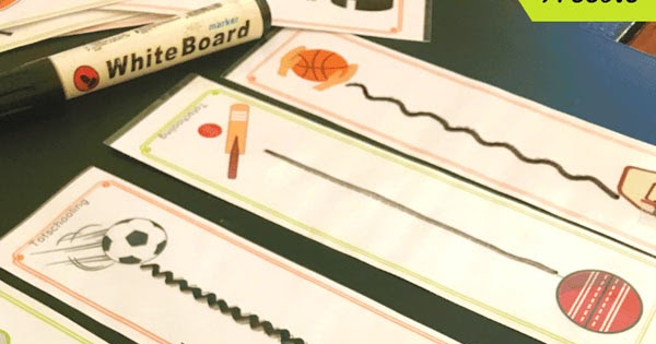 Sports Pre-Writing Strips | Totschooling - Toddler, Preschool ...