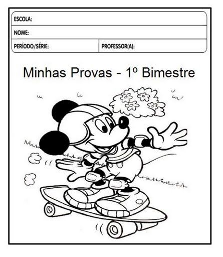 Capas de prova prontas para imprimir - capas de provas do 1° Bimestre ...