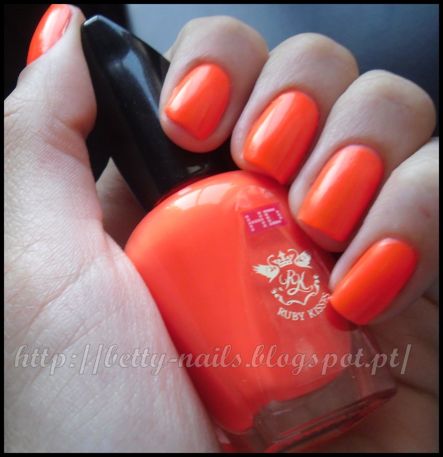 Betty Nails: Rubi Kisses HD - Neon Orange