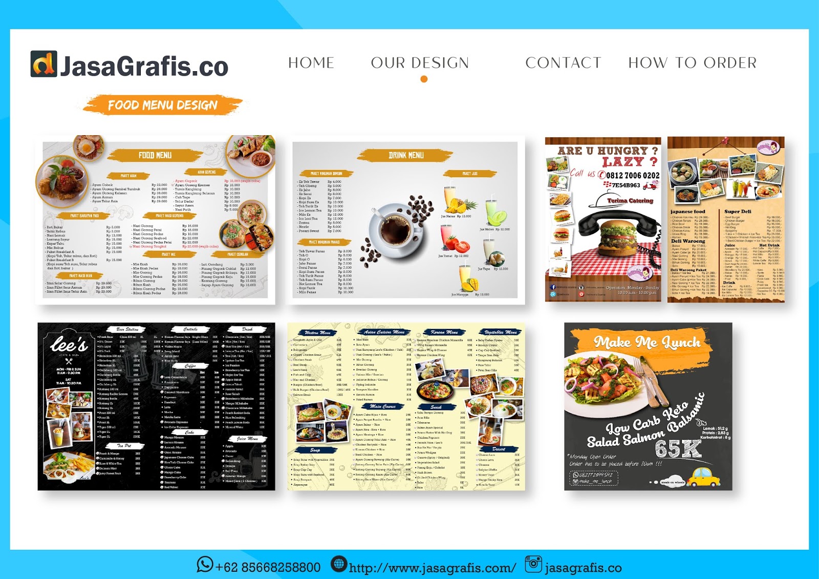 Food Menu Design | Desain Grafis Online
