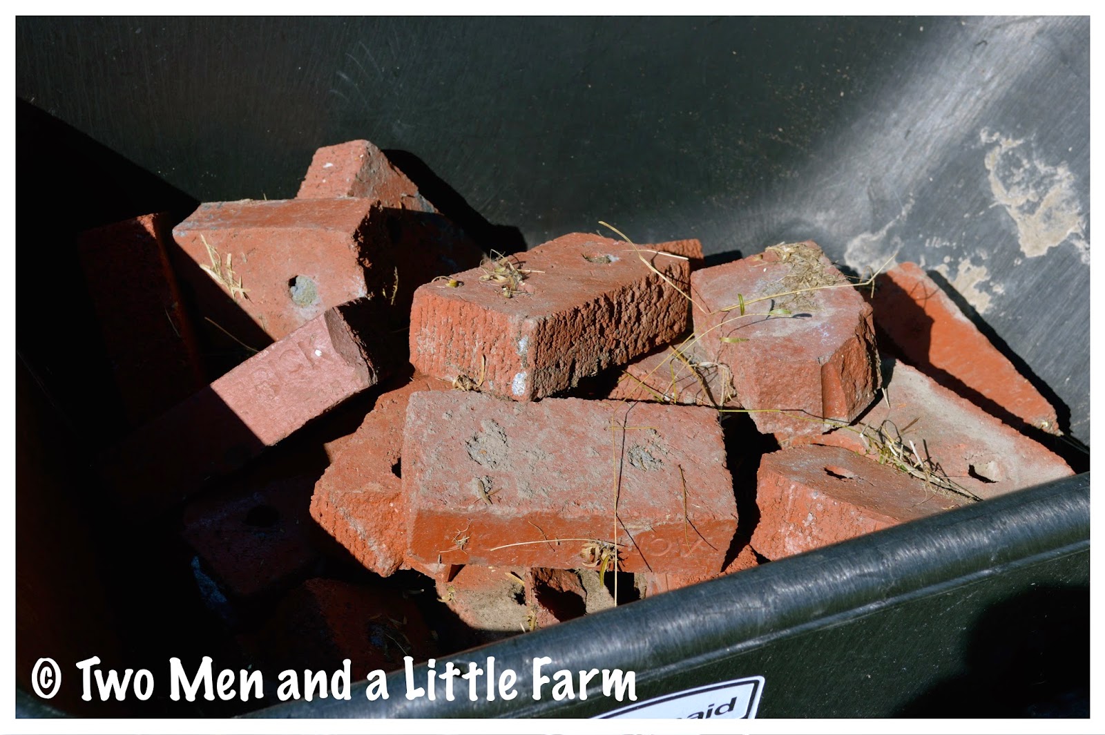 Two Men and a Little Farm: WHAT TO DO WITH EXTRA BRICKS
