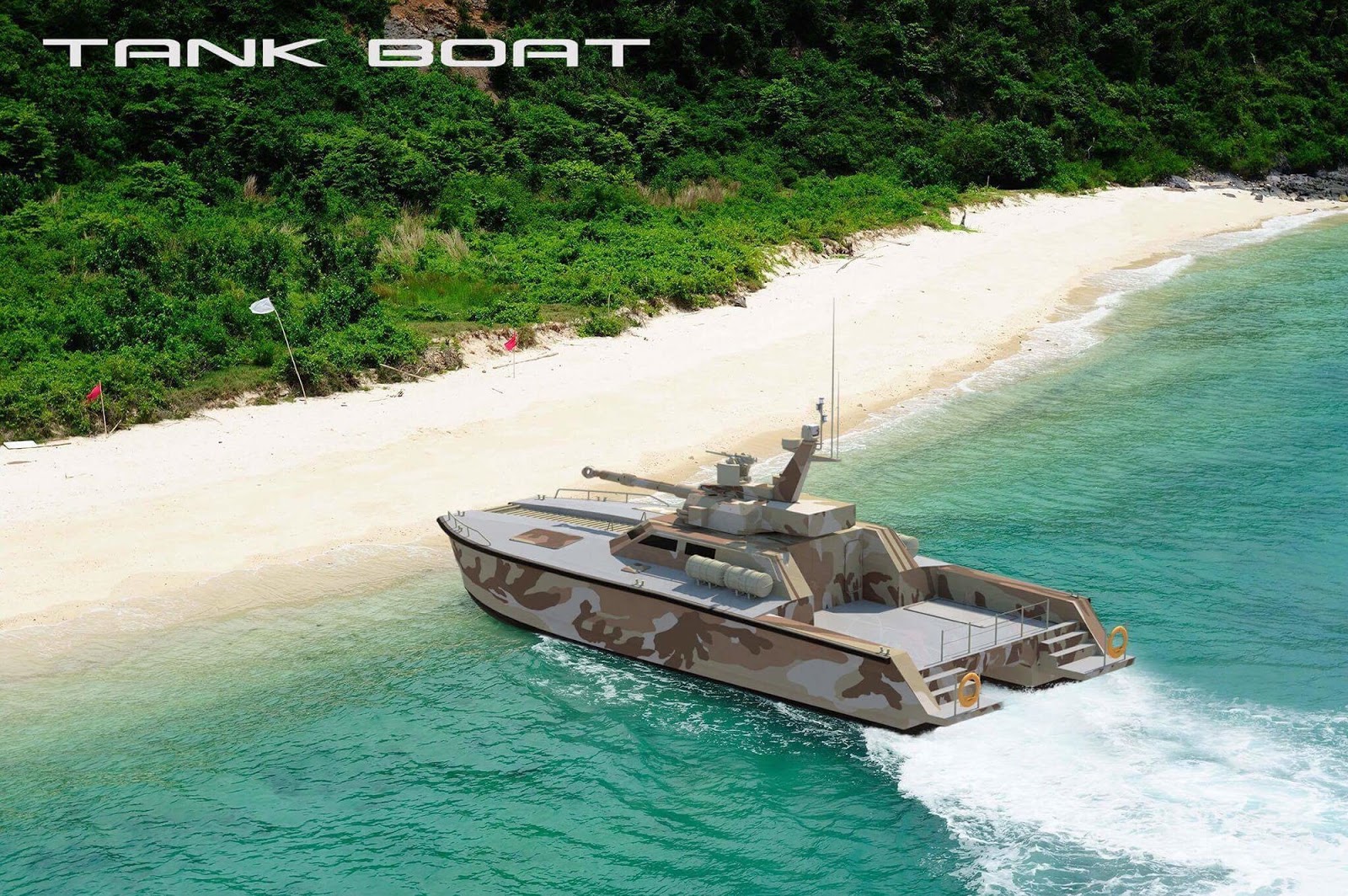 DEFENSE STUDIES: The Concept of X18 Tank Boat