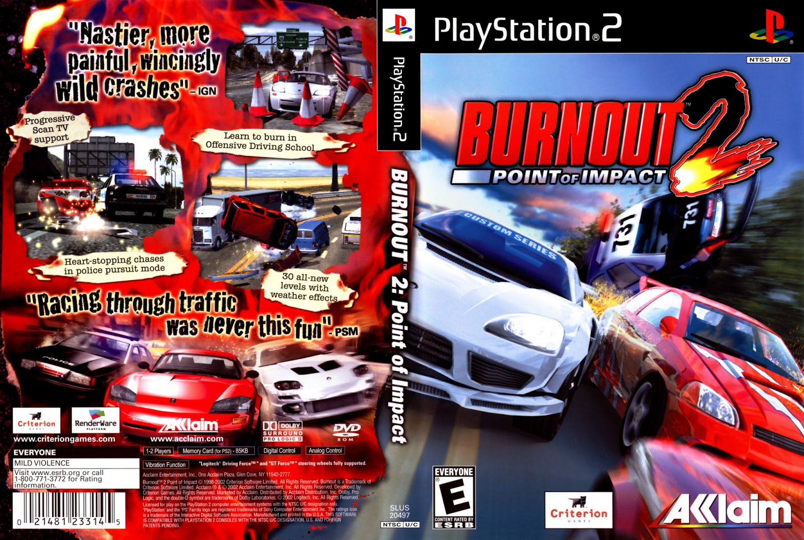 Burnout 2 Point Of Impact - Playstation 2 | Ultra Capas