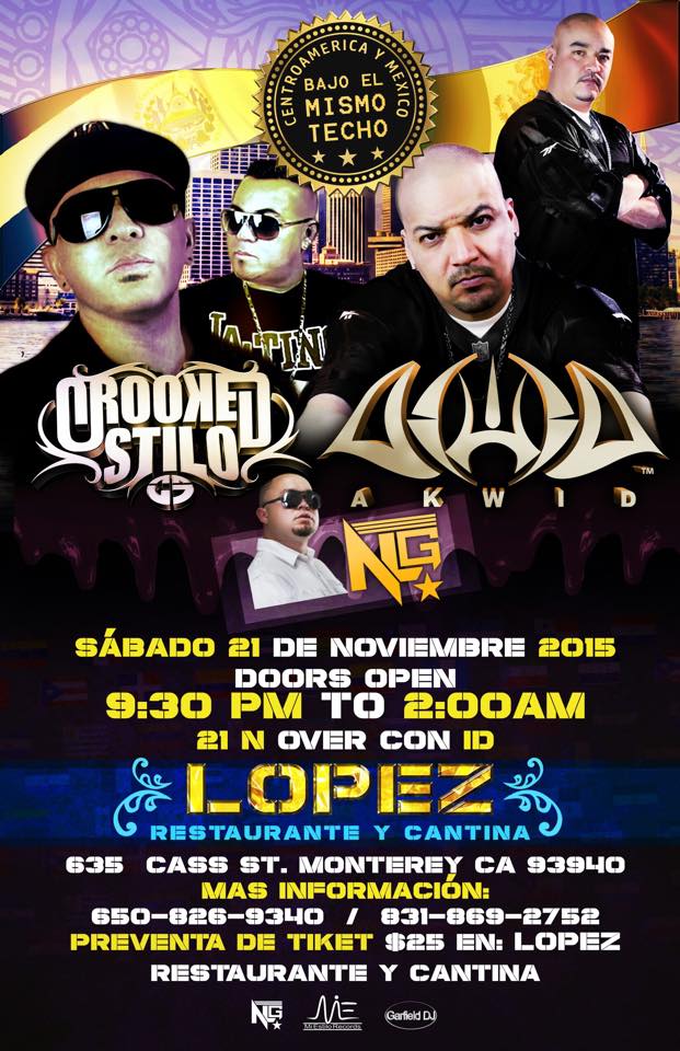 Informacion sobre concierto de Akwid en Monterrey California | Mundo Rapero