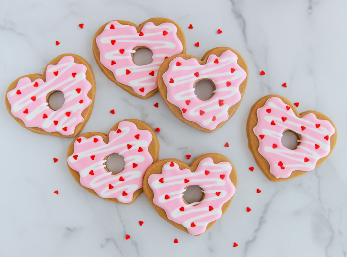 Coffee and Donuts Valentine Cookies | Bake at 350°