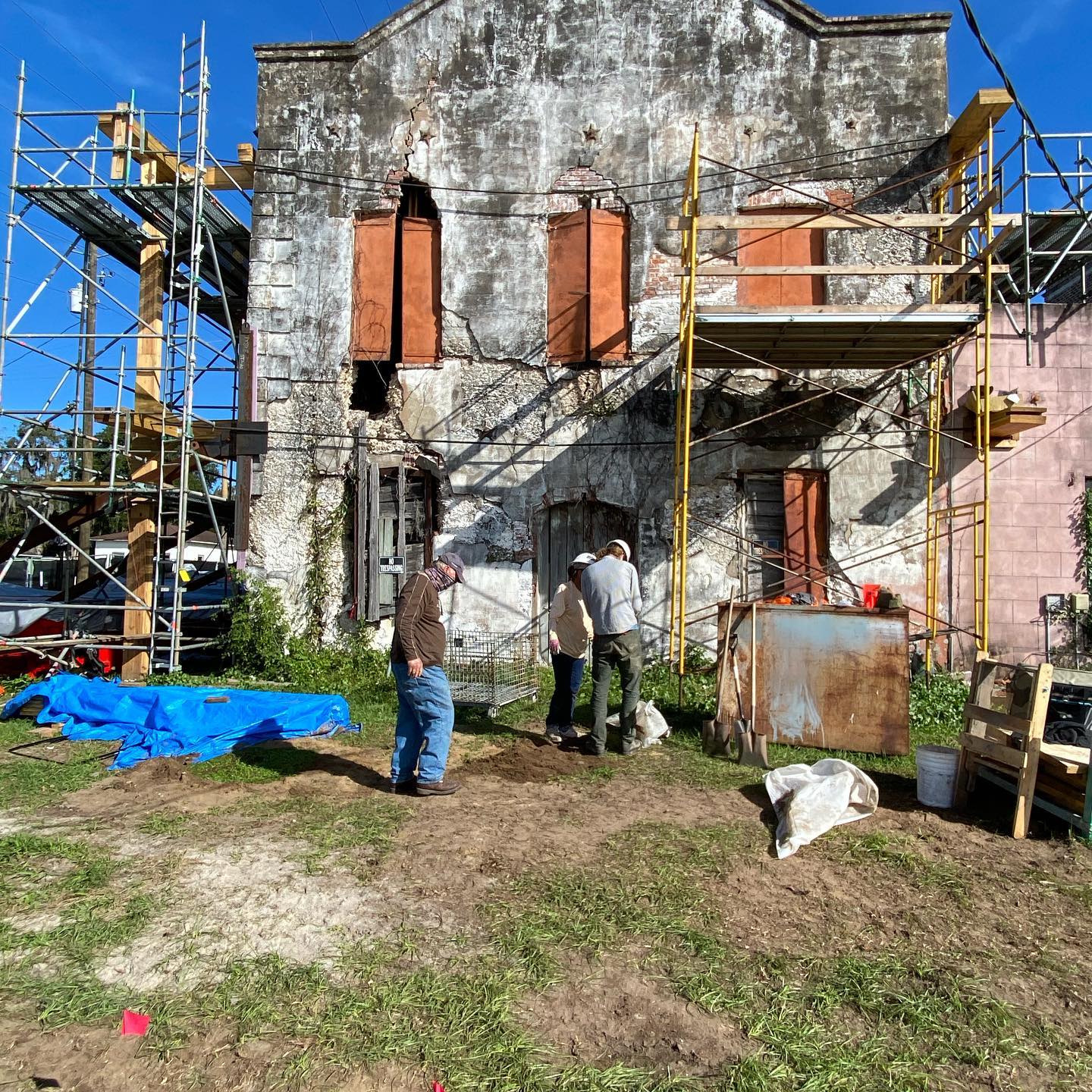 The Civil War Picket: As workers stabilize tabby building that survived ...