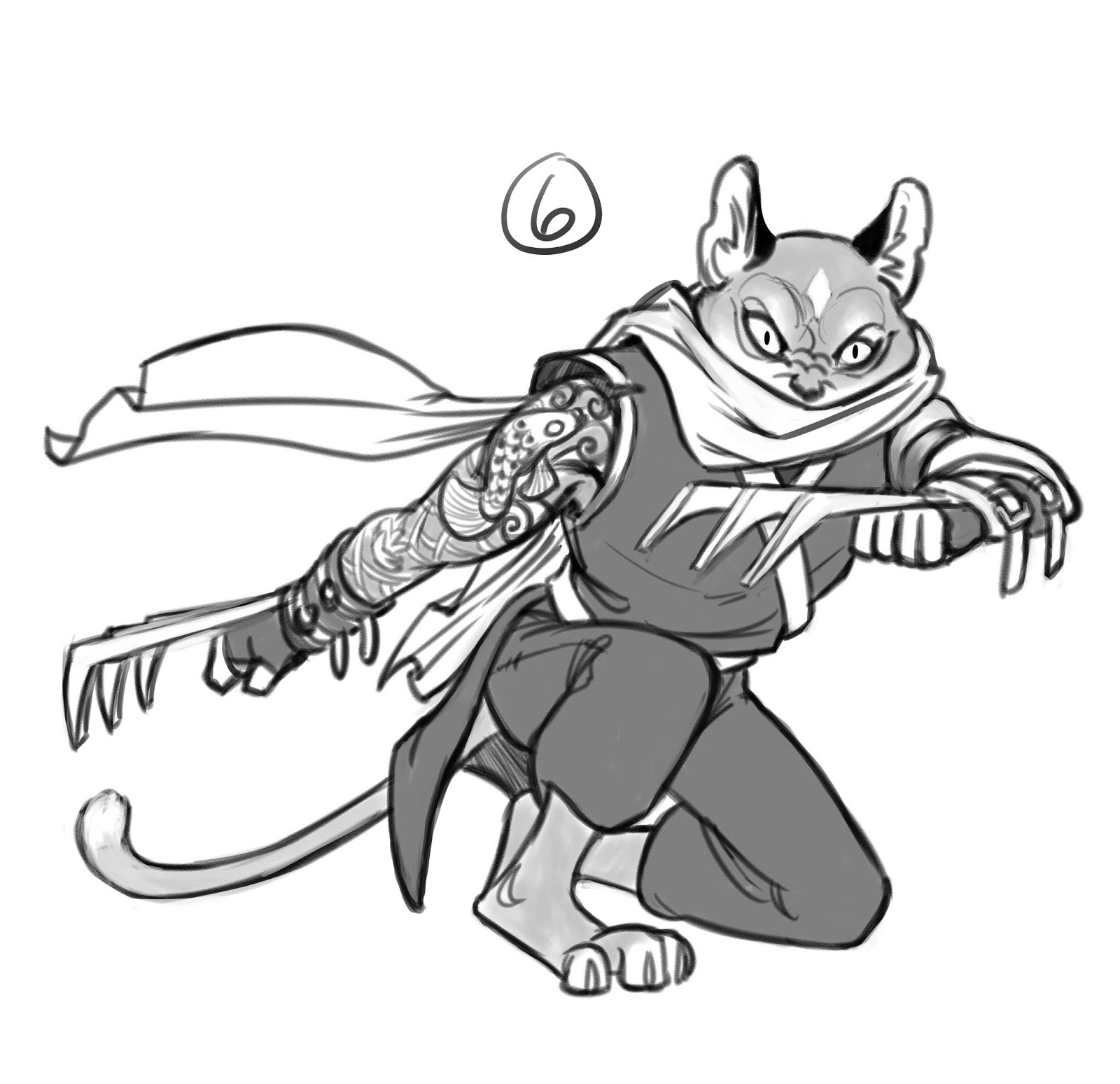 Art Kimistry: Character Design Challenge - Ninja Cat