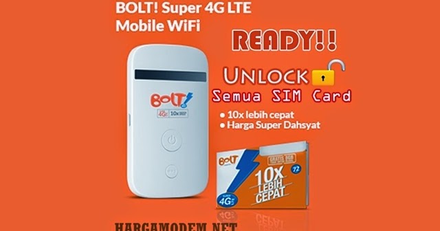 Daftar Harga Modem BOLT 4G LTE terbaru Oktober 2017