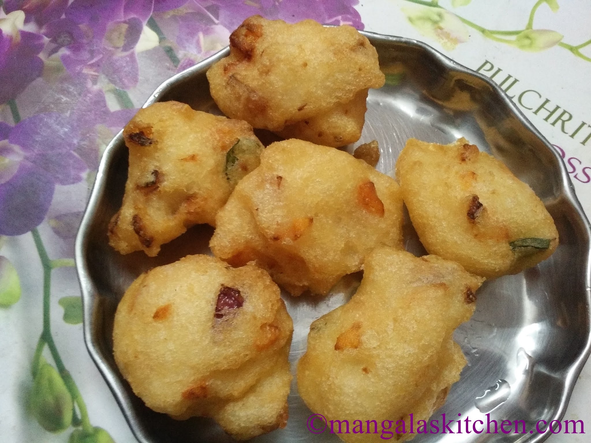 Vegetable Ulundu Bonda | Mixed Vegetable Urad Dal Bonda ~ Mangala's Kitchen