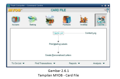 Membuat Card File pada MYOB Accounting v 15 - Our Akuntansi