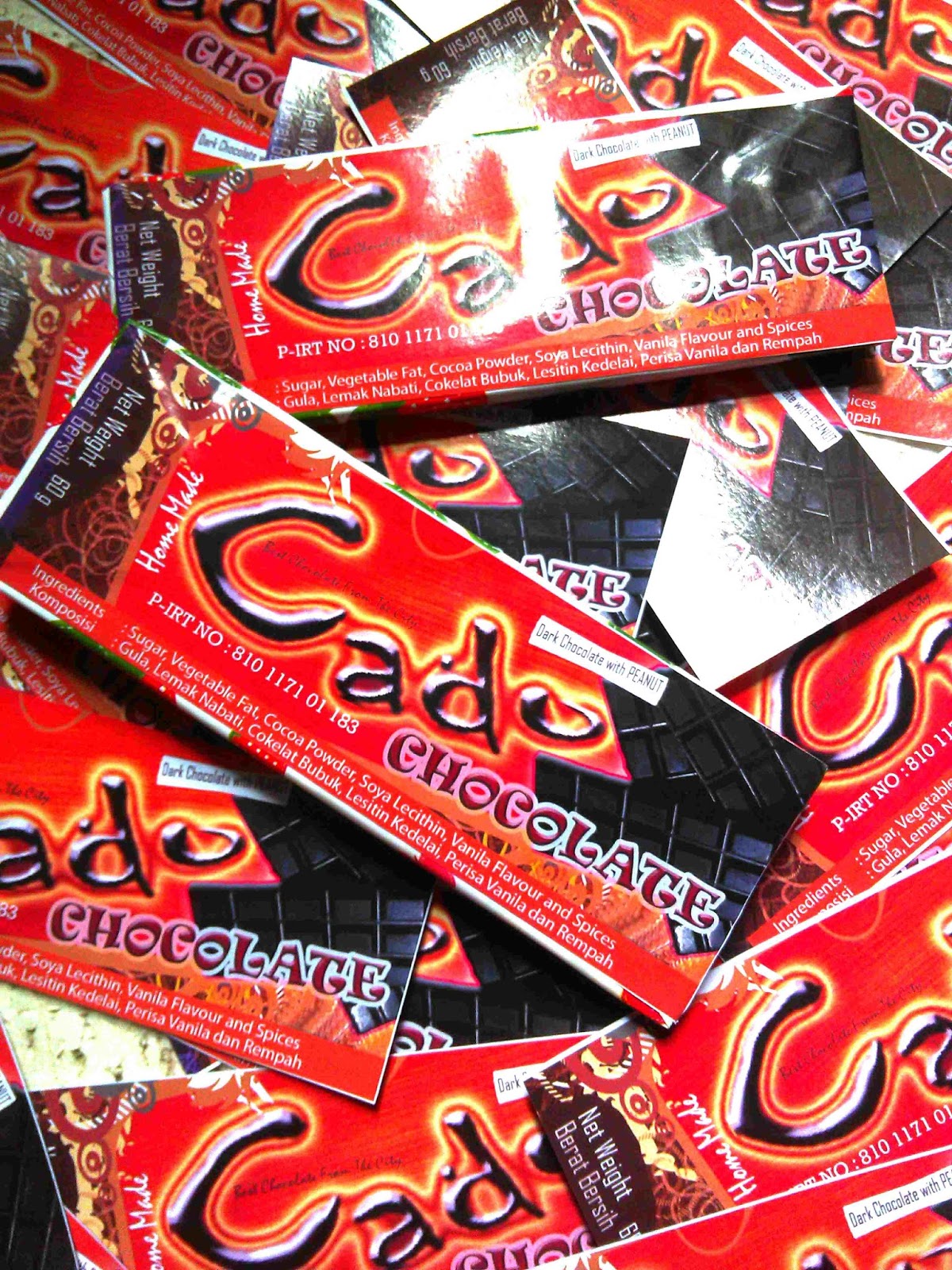 Cado Coklat Bar 60 Gr with Coffee Beans
