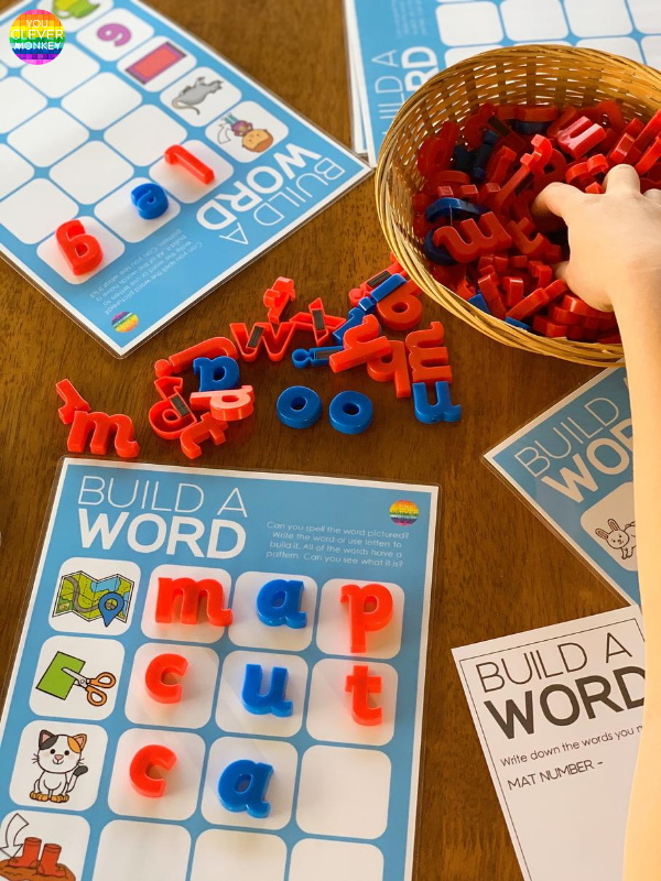 BUILD A WORD - HANDS-ON WORD WORK | you clever monkey