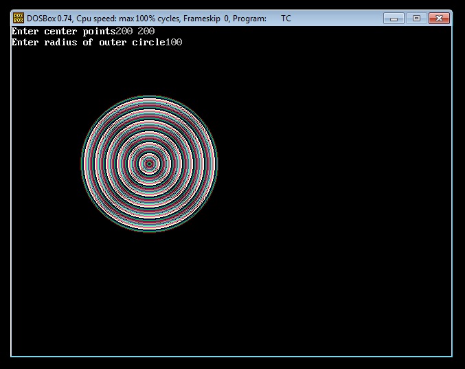 ALRUMTECH: How to draw concentric circles in C-Language?
