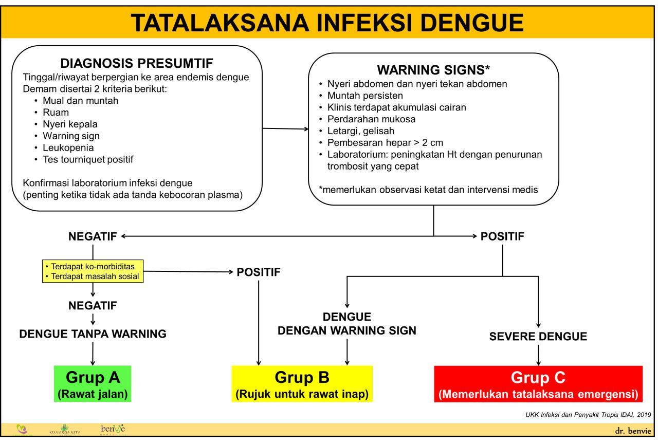 Alur Tatalaksana Infeksi Dengue (IDAI, 2019)