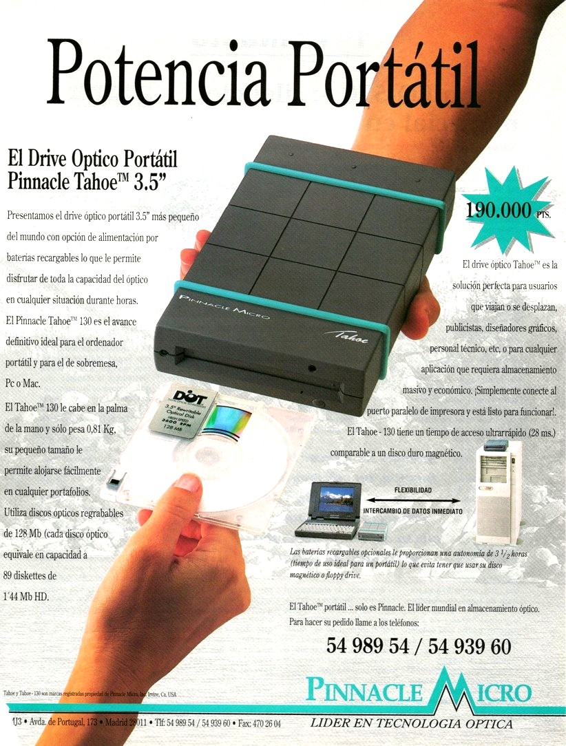 Informatica Viejuna: Pinnacle Tahoe 128 Mb