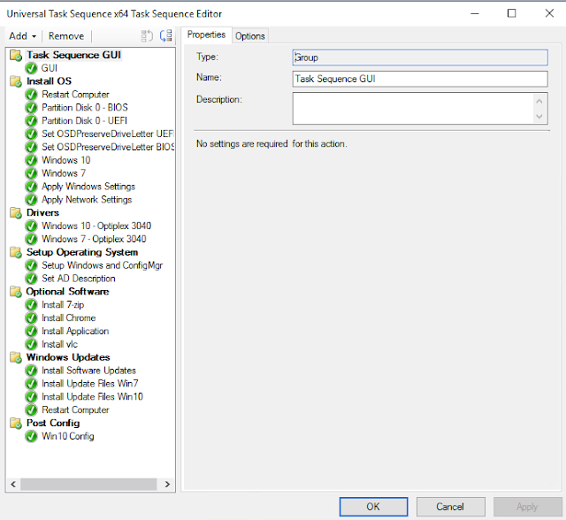Universal Task Sequence Import - SCCM Task Sequence with a GUI