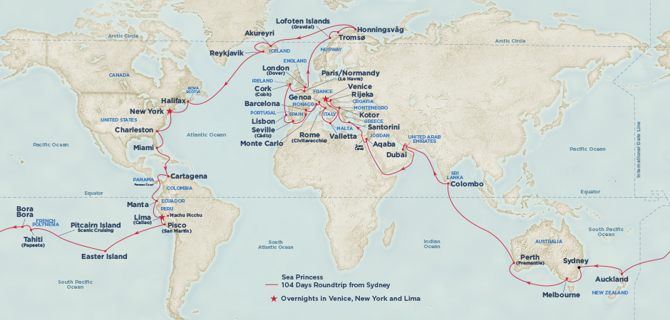 New York's Special Arrival Princess' Cruises - Sea Princess.