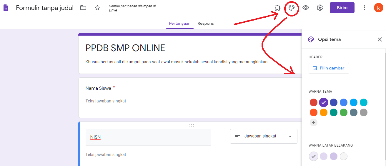 Panduan Membuat Formulir PPDB Online Di Google Form - Catatan Wali Kelas
