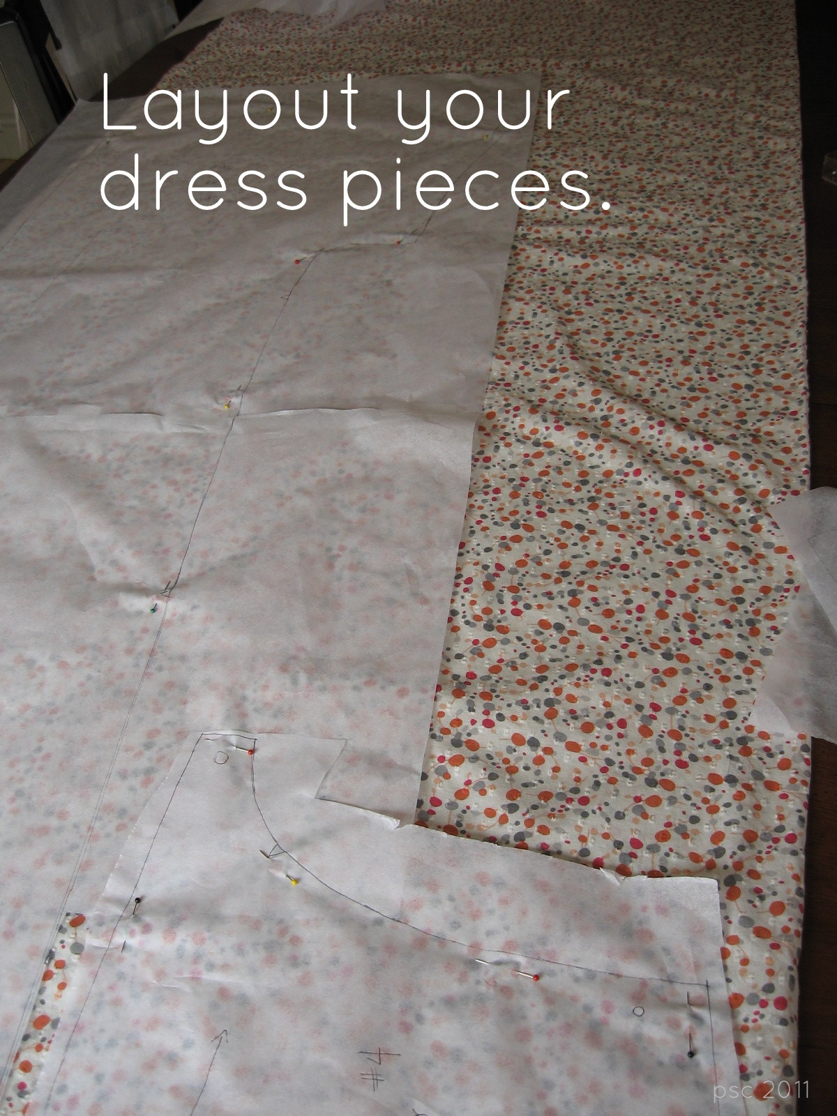 Pickup Some Creativity: Sew-Along Day 1, Cutting out the pattern pieces