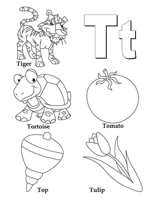 Letter T Coloring Page ~ Coloring Pages