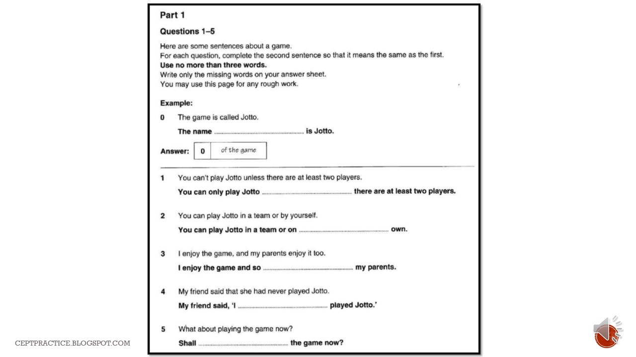 CEPT Practice: CEPT TEST 1