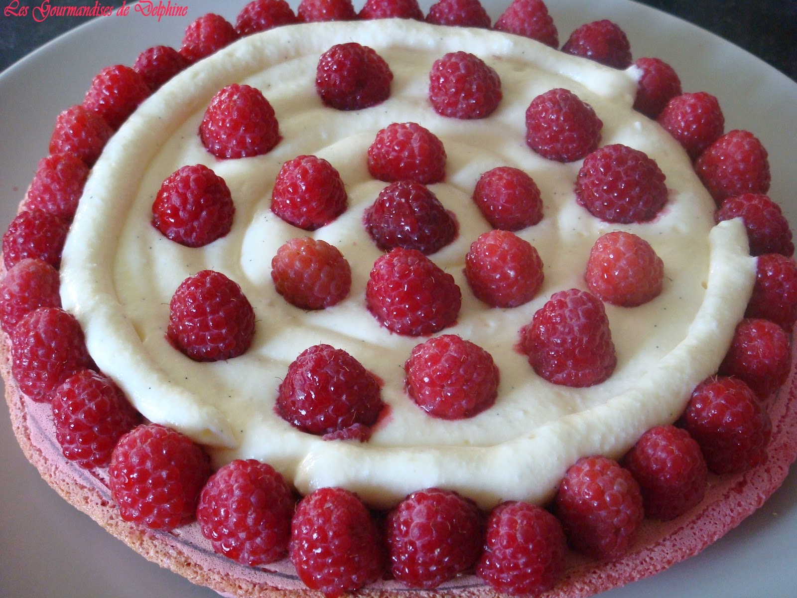 Macaron géant mascarpone-framboise