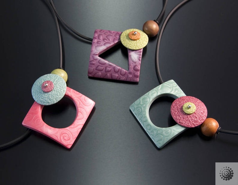 Contemporary Polymer Clay Jewelry Tutorials by BettinaWelker / The ...
