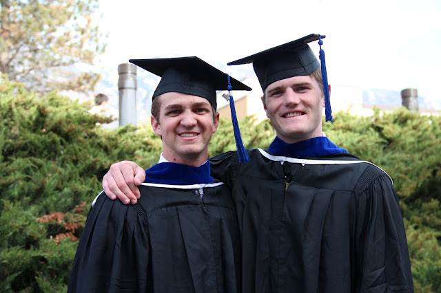 Aaron and Caroline: Aaron graduated from BYU!