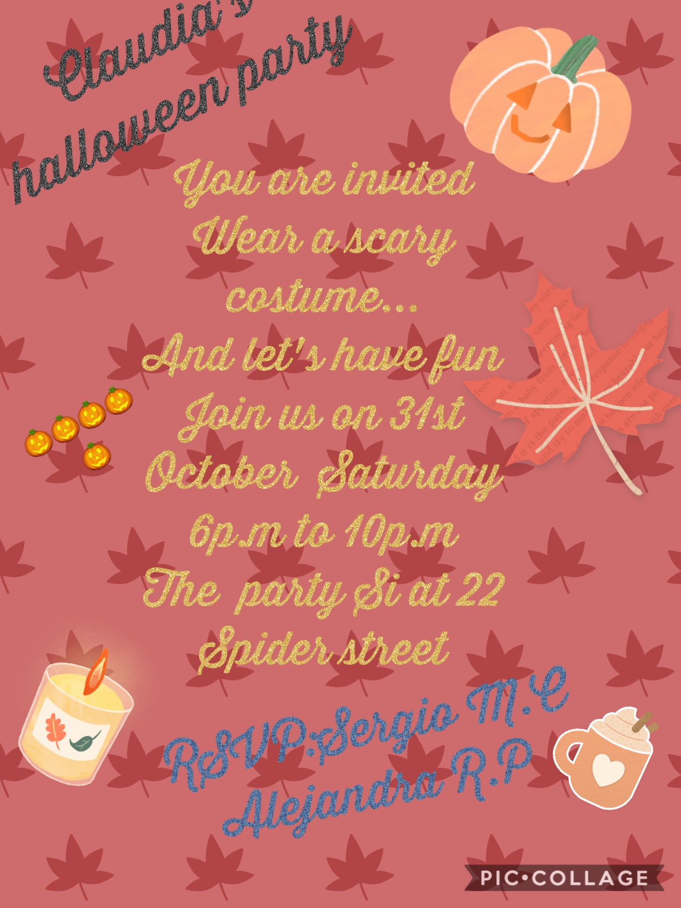 ENGLISH CLUB Humberto Juanes: (YEAR 5) HALLOWEEN INVITATION ENGLISH CLUB Humberto Juanes: (YEAR 5) HALLOWEEN INVITATION