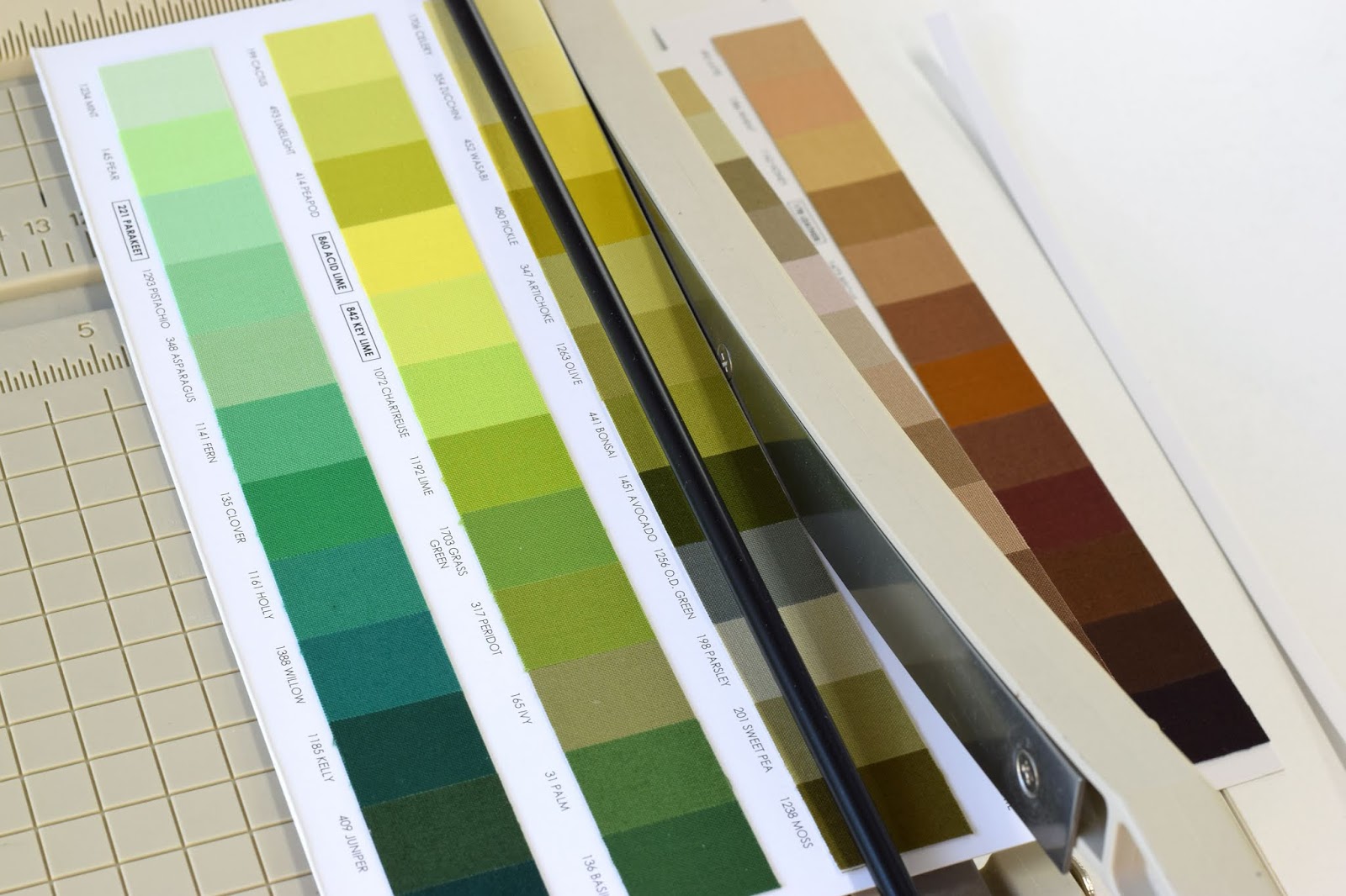 Quilted Blooms: Cutting Up My Kona Color Card + Tutorial