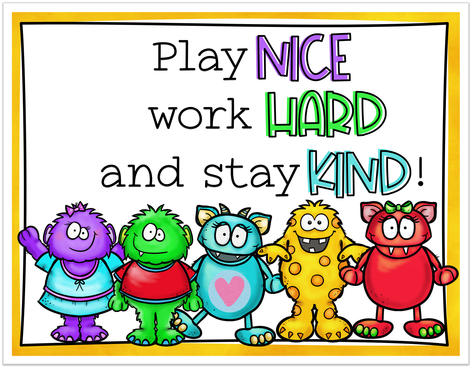 Simply Delightful in 2nd grade: Five little monsters are learning the ...